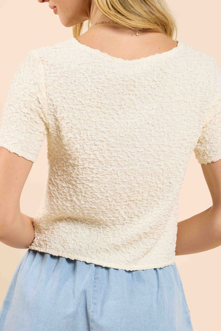 Vision Textured Knit Top – Loka Boutique